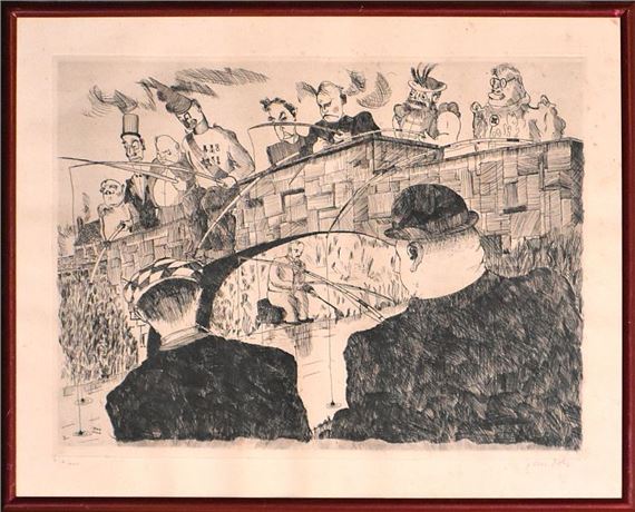 Jean Dols | Pêcheurs à la ligne. | MutualArt