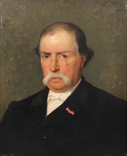 Franz Verhas | Portrait d’homme (1886) | MutualArt