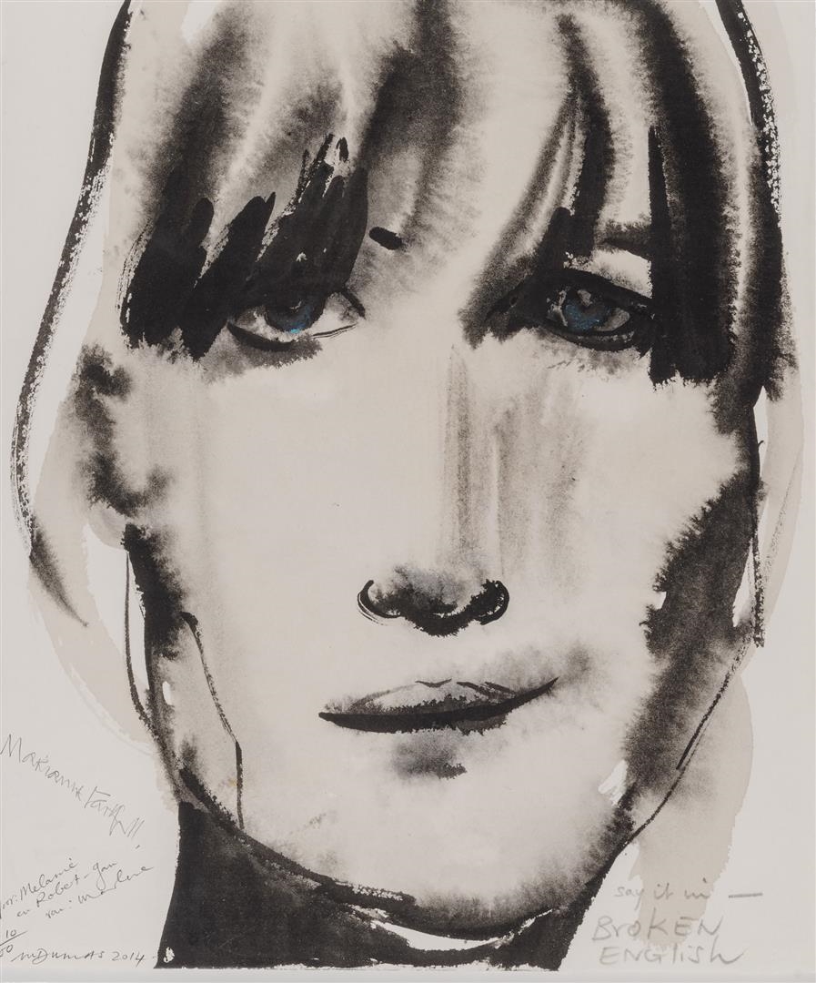 Marlene Dumas | Say it in broken English (Portrait of Marianne ...
