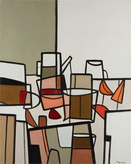 Michel Thompson | Nature morte aux traits noirs | MutualArt