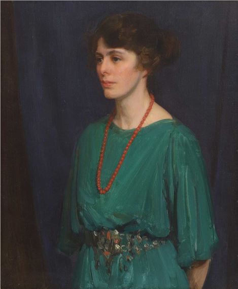 Harold Speed | Lady in Green (1919) | MutualArt