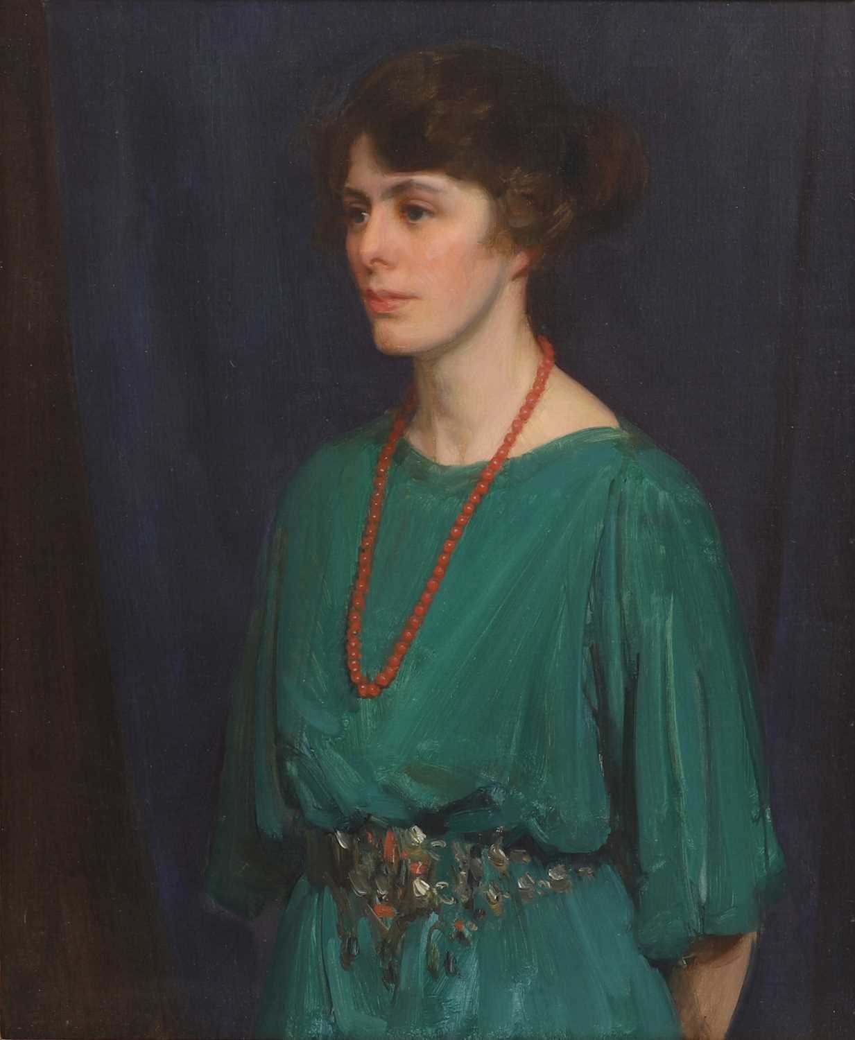 Harold Speed | Lady in Green (1919) | MutualArt