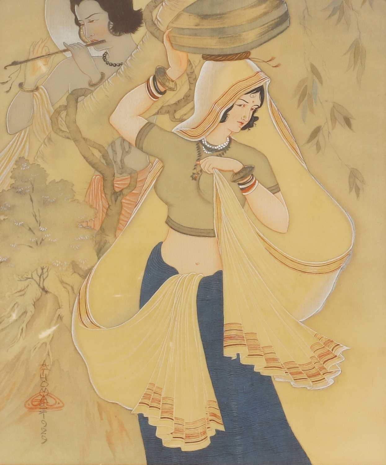 Alfred David Thomas | Krishna and Radha (1929) | MutualArt