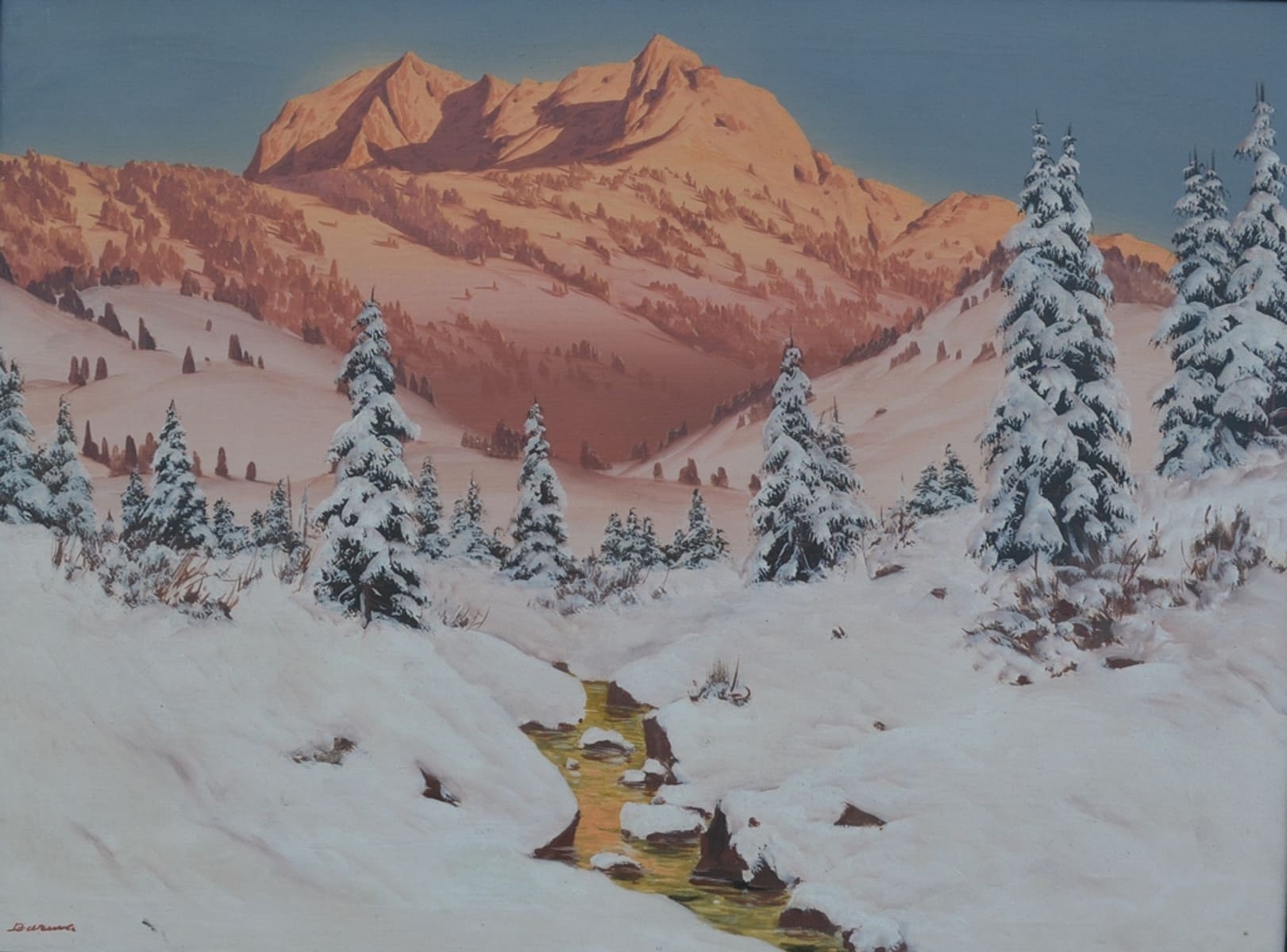 Hans S. Barma | Mountain landscape (Mid 20th Century) | MutualArt