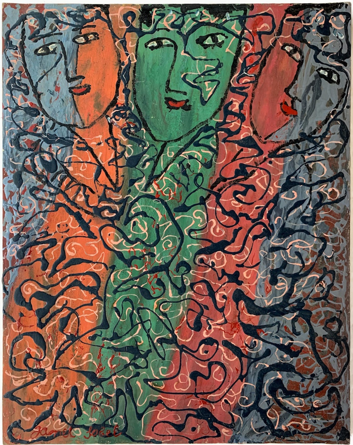 Janet Sobel | Untitled abstract (1940s) | MutualArt