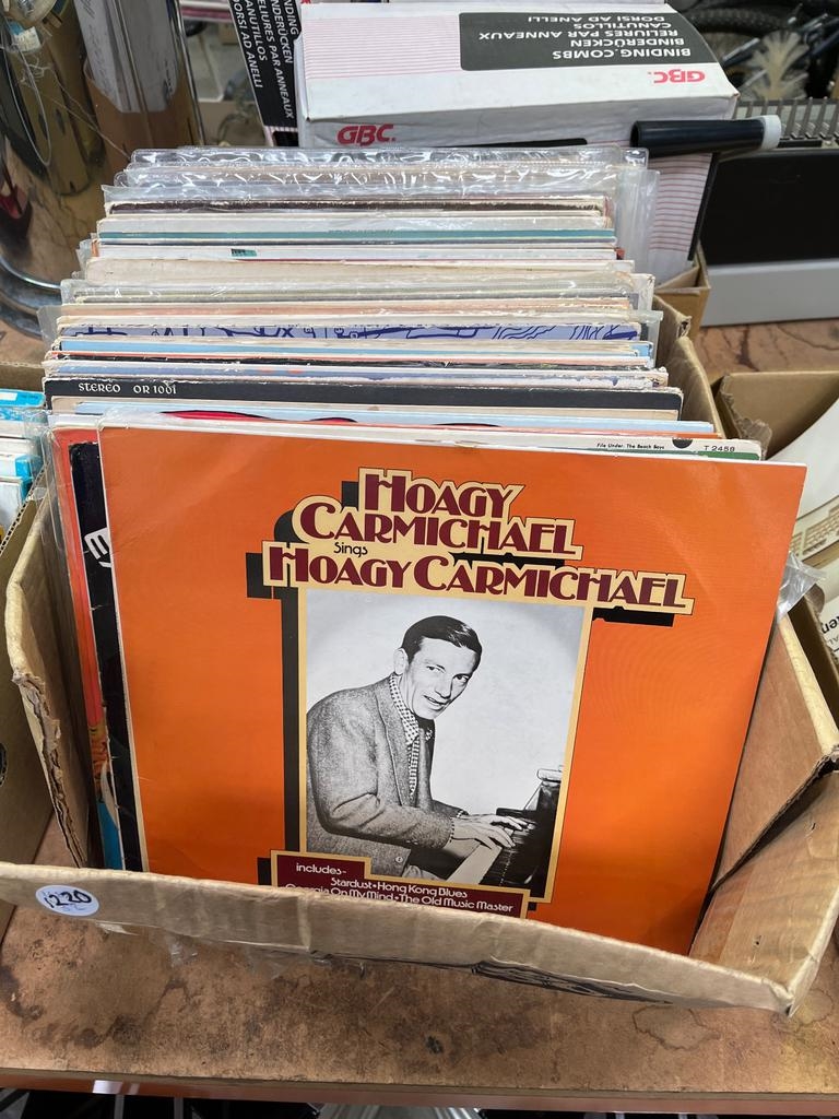 Jimi Hendrix | BOX OF RECORDS INCL JIMI HENDRIX BEACH BOYS ELTON JOHN ...