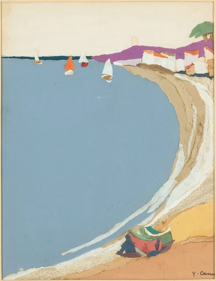 Yvonne Canu | Bord de mer à la Côte d'Azur | MutualArt