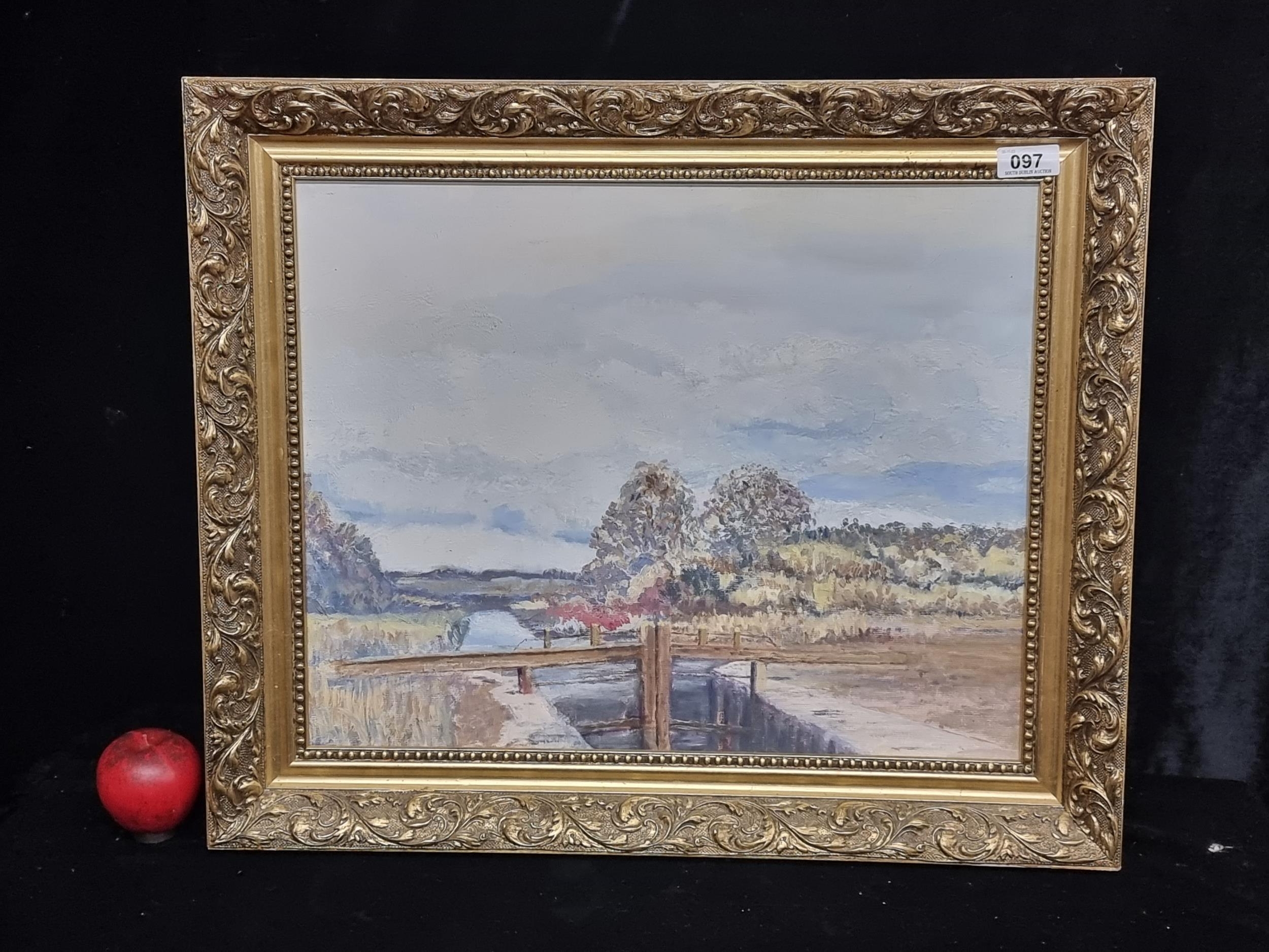 Dr Philip Crampton Smyly | Canal lock and landscape | MutualArt