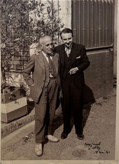 Willy Michel | Max Jacob and photographer Willy Michel (1941) | MutualArt