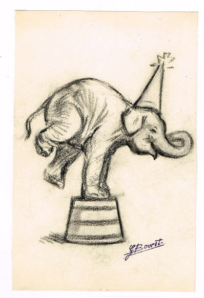 Germaine Bouret | Germaine BOURET (1907-1953) / Original charcoal ...