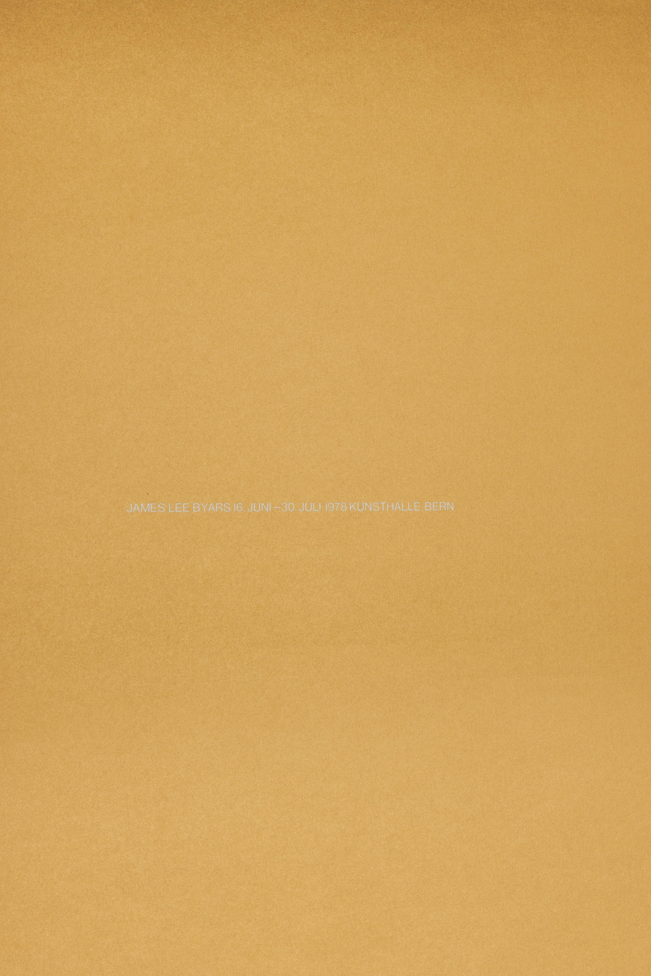 James Lee Byars | Untitled (1978) | MutualArt