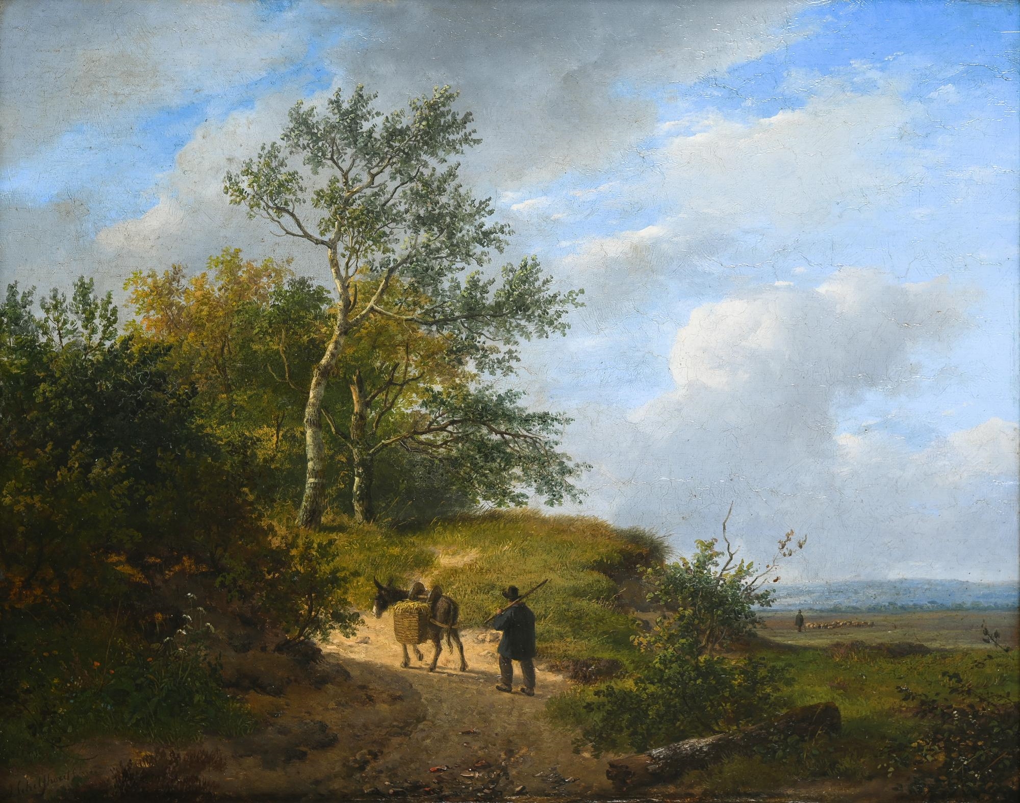 Andreas Schelfhout | River Landscape with a Mill | MutualArt