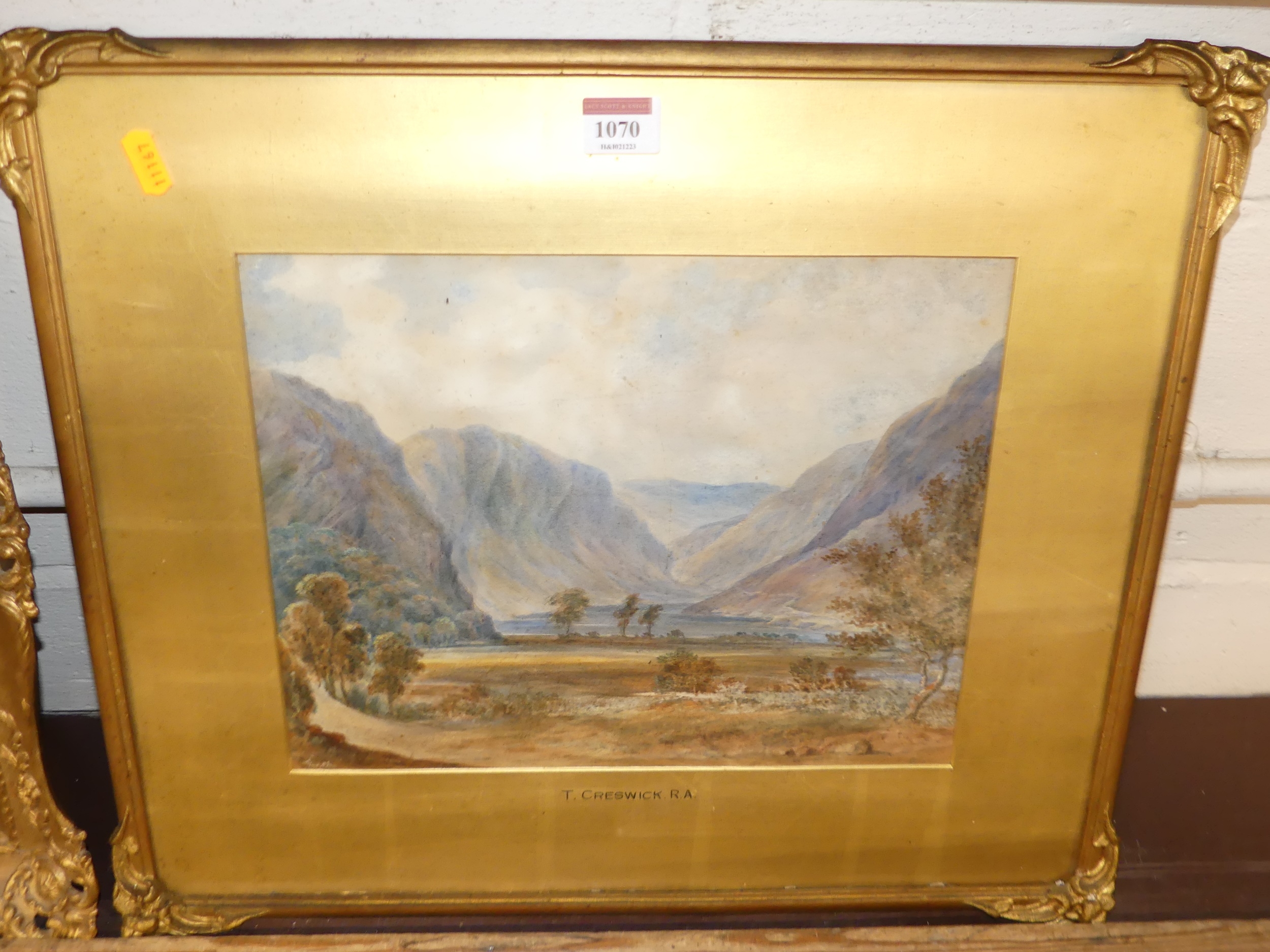 Thomas Creswick | A mountain loch scene | MutualArt