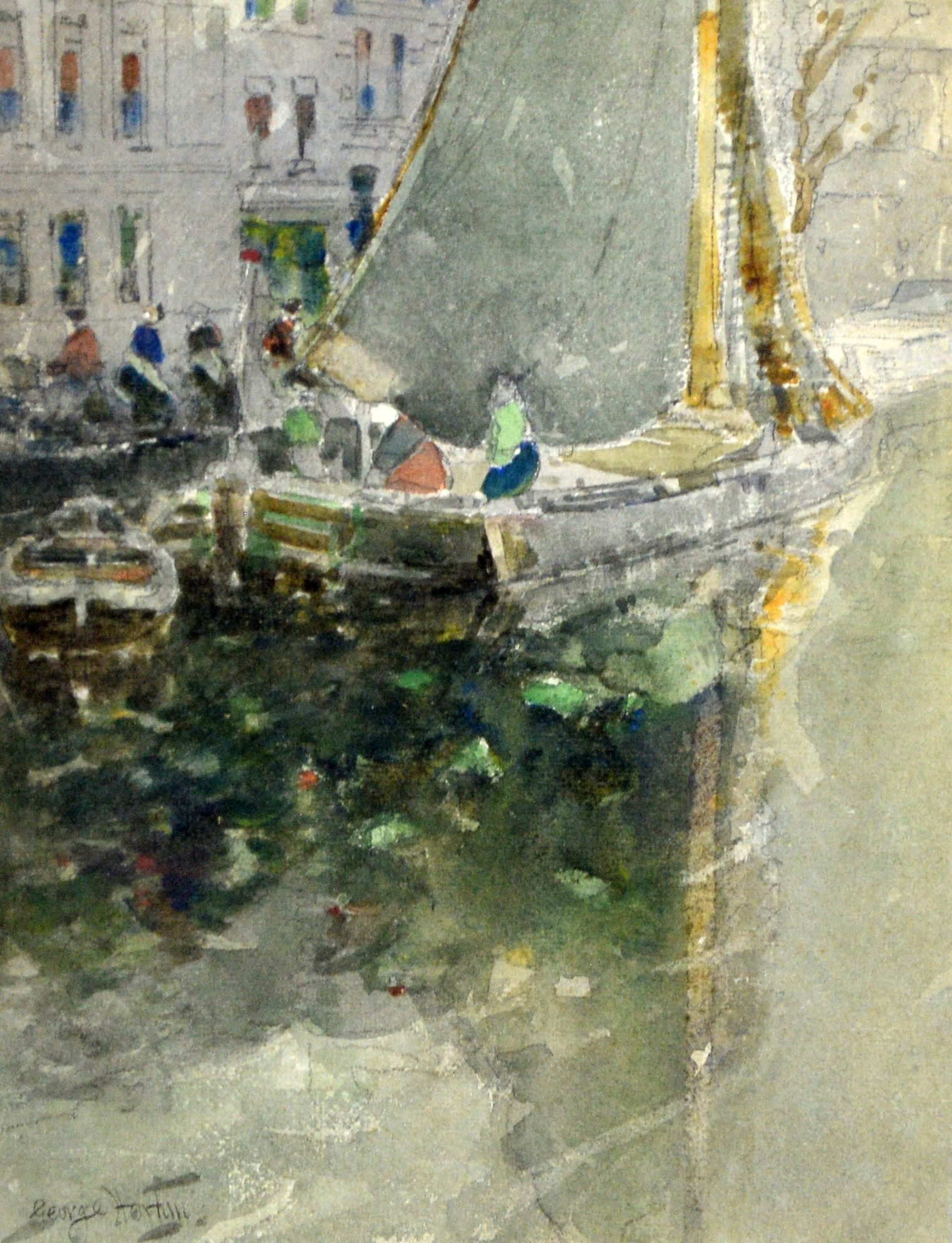 George Edward Horton | Figures Onboard a Sailboat | MutualArt