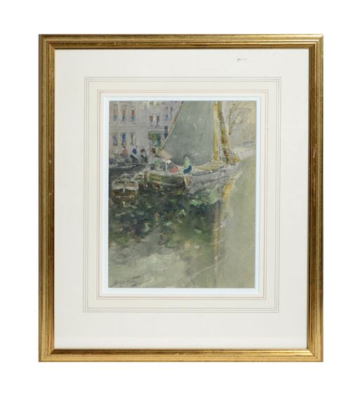 George Edward Horton | Figures Onboard a Sailboat | MutualArt