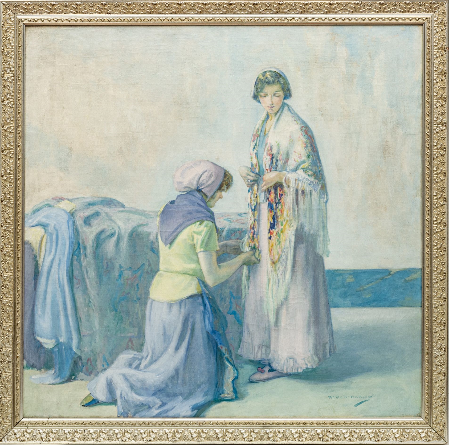 Myron Barlow | Myron Barlow (American, 1873-1937) Oil on Canvas French ...