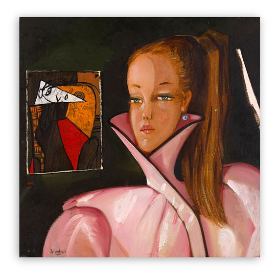 Giovanbattista De Andreis | Ragazza in rosa | MutualArt