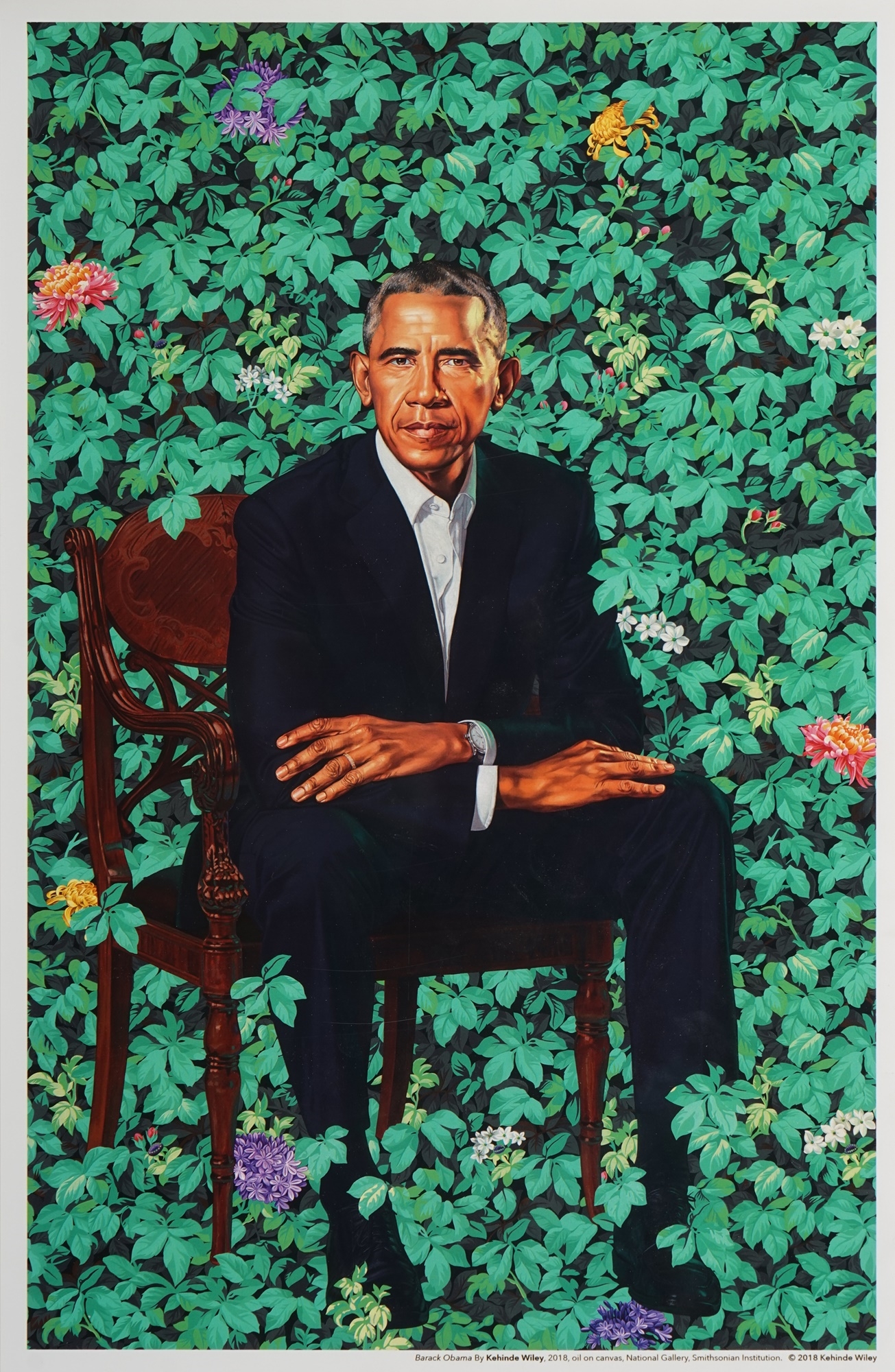 Kehinde Wiley | Portrait of Barack Obama (2018) | MutualArt