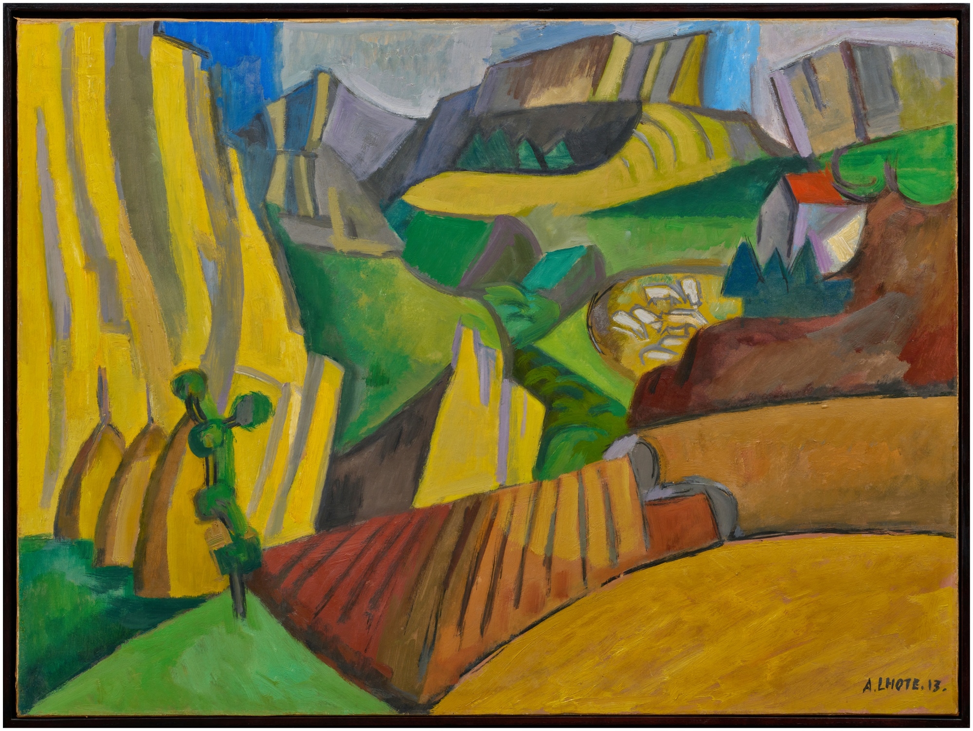André Lhote | La vallée jaune (1913) | MutualArt