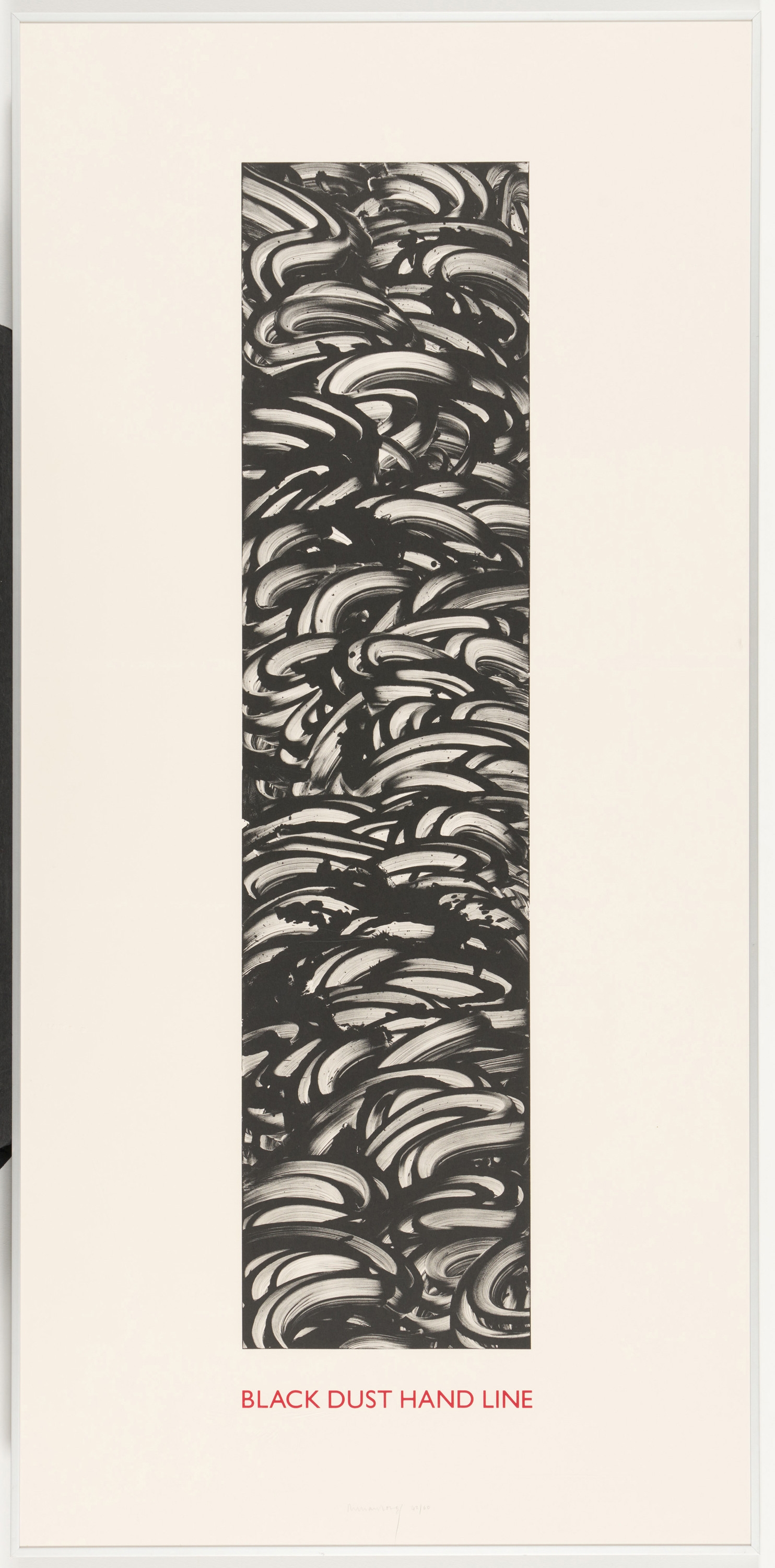 Richard Long | Black Dust Hand Line. (1990) | MutualArt