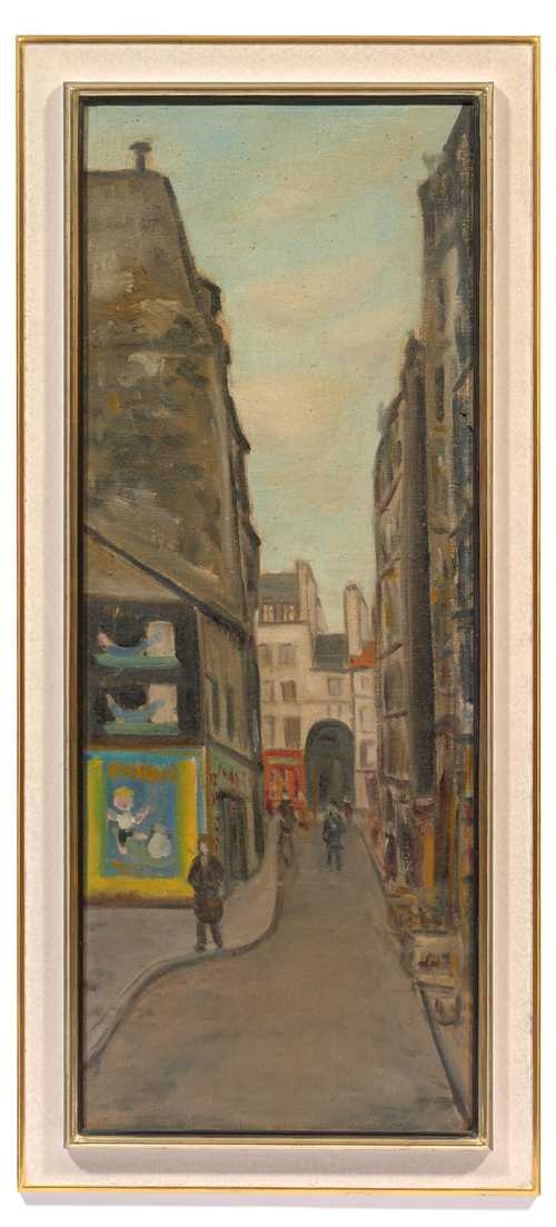 Willy Leopold Guggenheim Varlin | Paris street scene (1957) | MutualArt