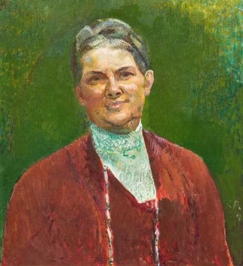 Cuno Amiet | Portrait of Mina Flury-Luder | MutualArt