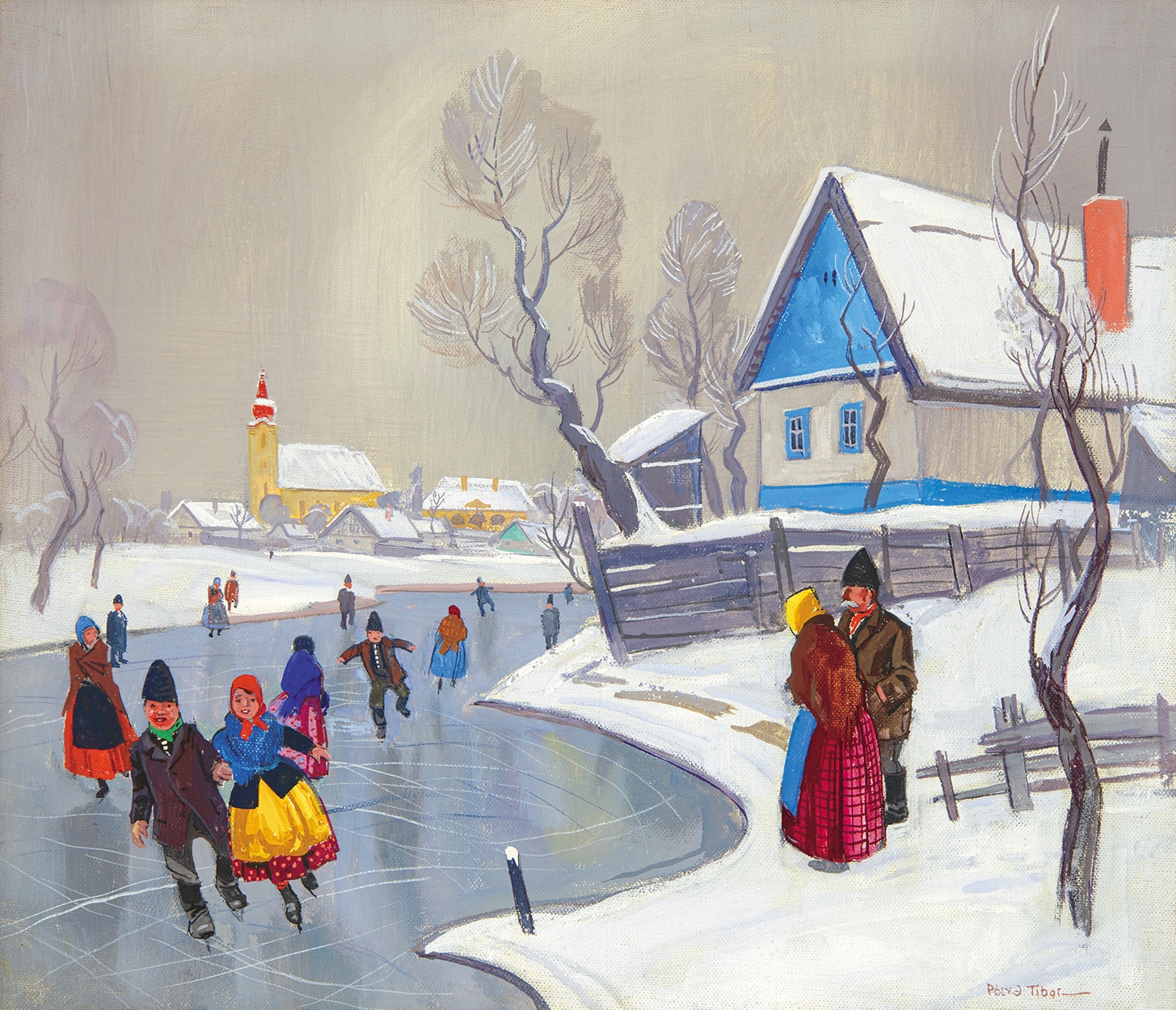 Tibor Pólya | Ice-skaters | MutualArt