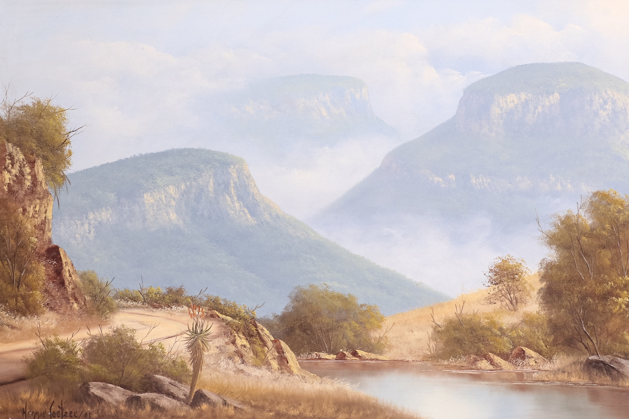 Hennie Coetzee | PASSAGE THROUGH THE MOUNTAINS | MutualArt