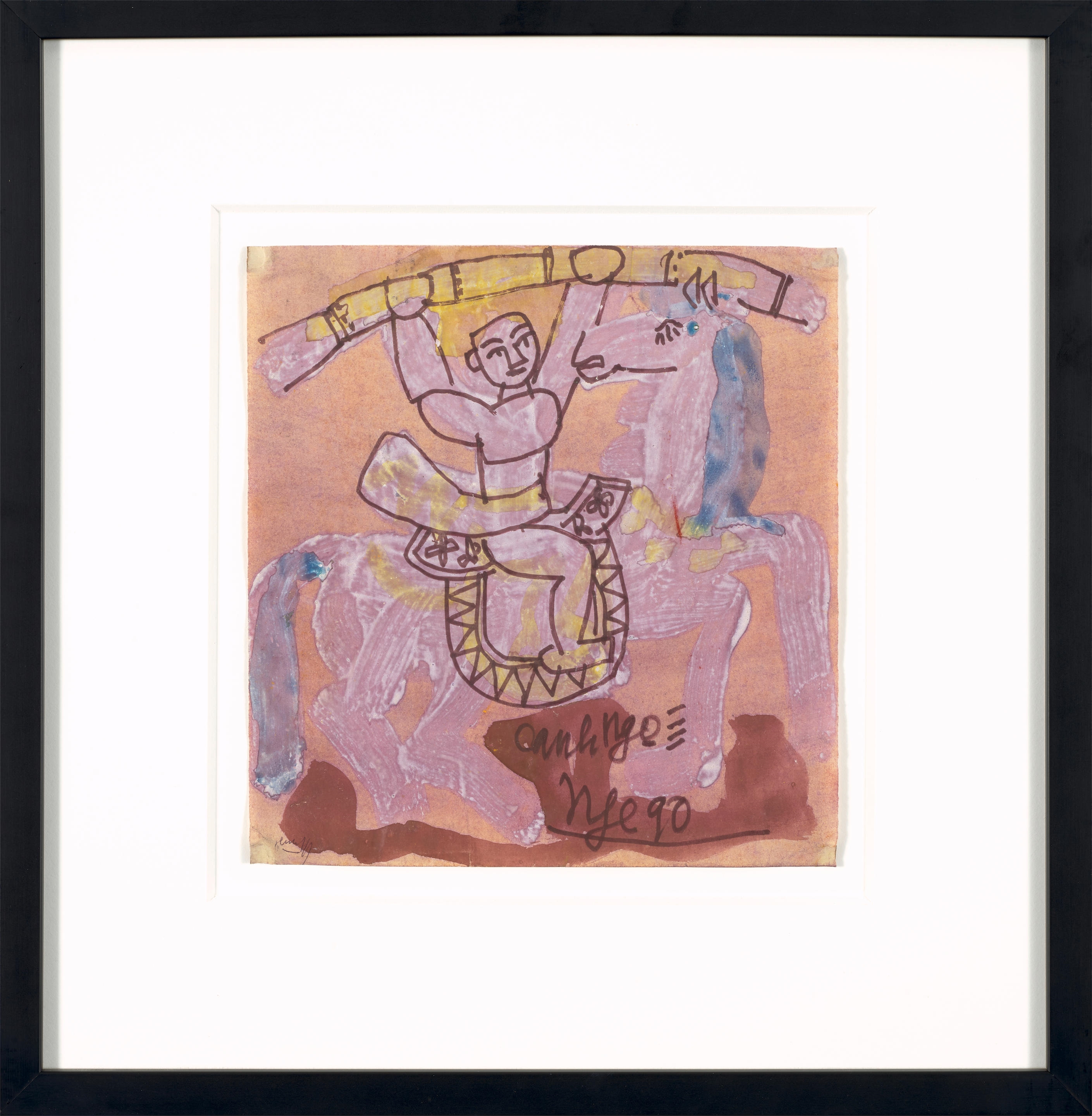 Nguyen Tu Nghiem | Cavalier sur son cheval (1990) | MutualArt