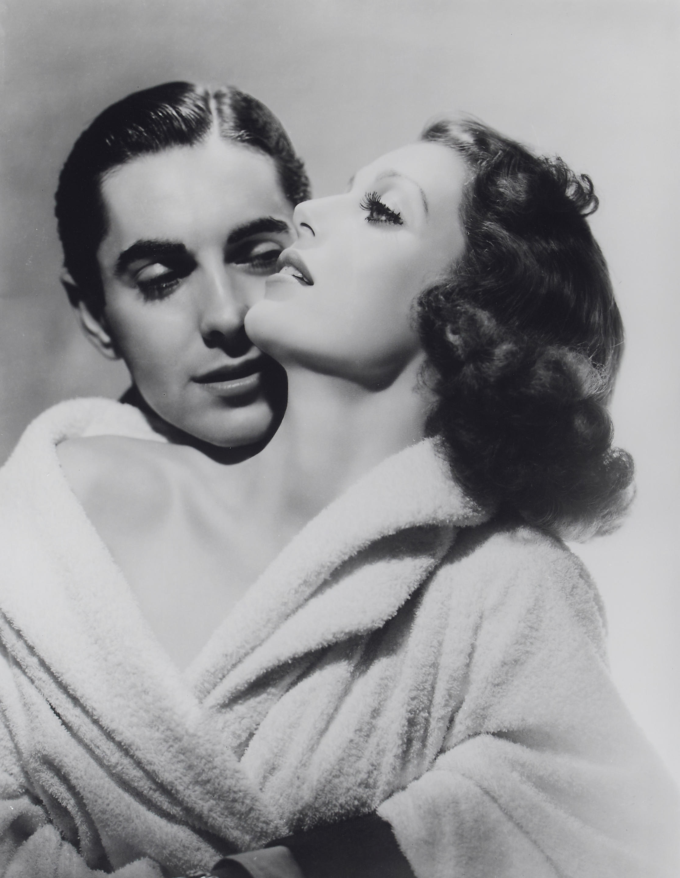 George Hurrell | Tyrone Power and Loretta Young Portrait Photograph by ...
