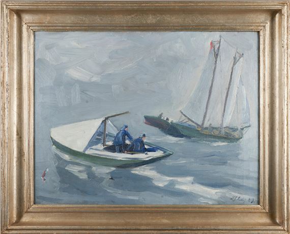 Frederick Julian Ilsley | Lifting Fog, Monhegon Island (1929) | MutualArt