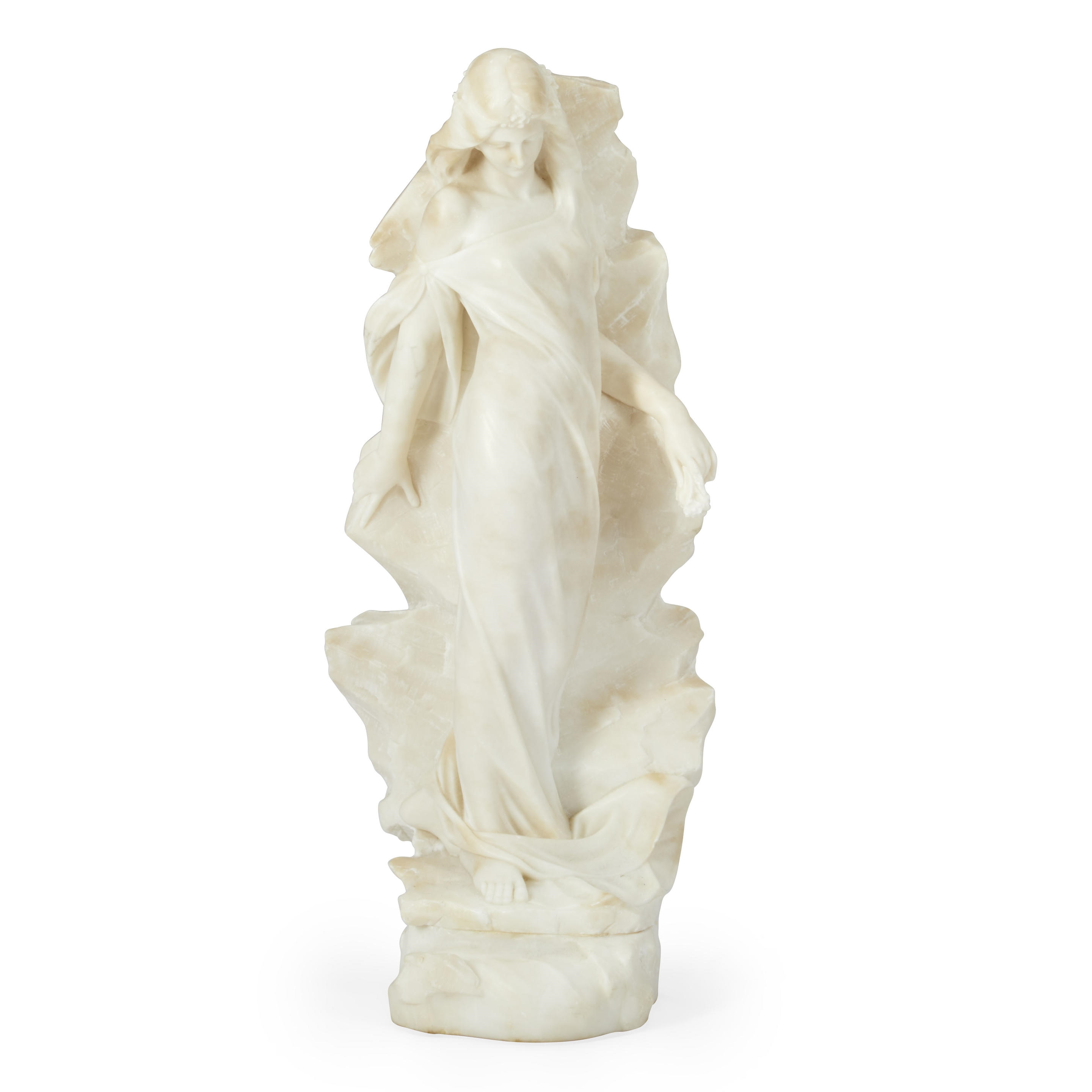 Italian School, 19th Century | Alabaster Model of a Maiden, | MutualArt