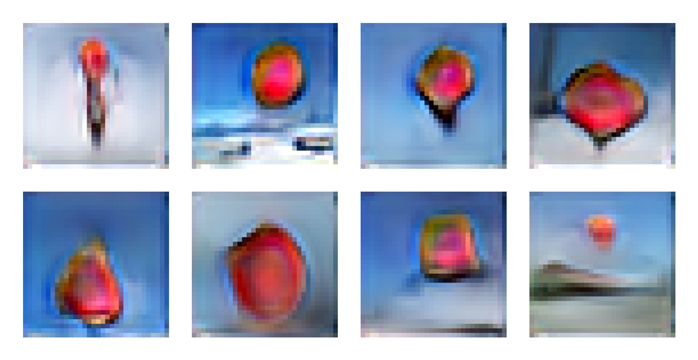 Elman Mansimov | alignDRAW, A stop sign is flying in blue skies | MutualArt