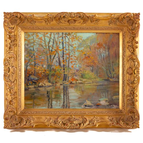 William Reginald Watkins | Landscape with Pond (1921) | MutualArt