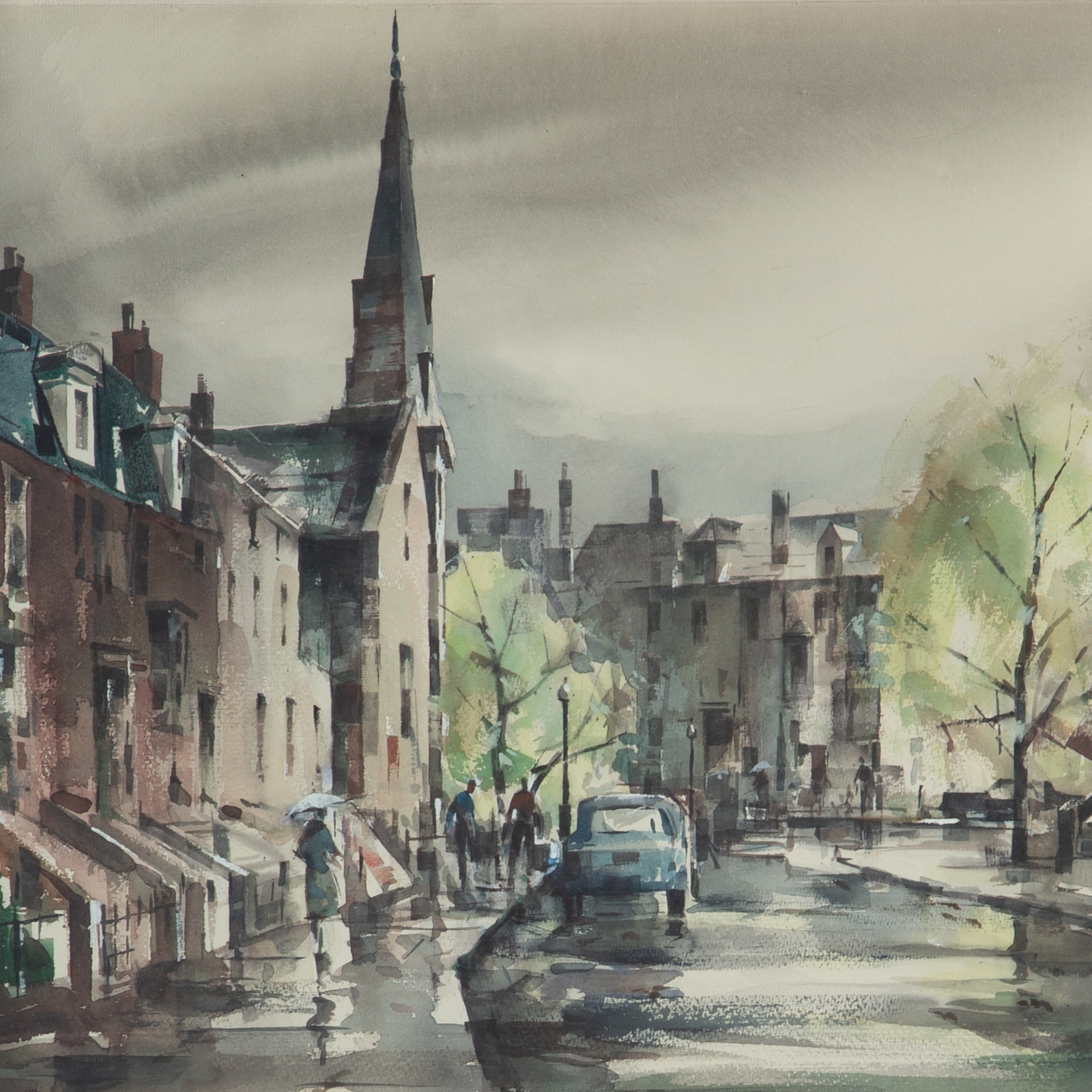 John Knowles Hare | City Street Scene | MutualArt