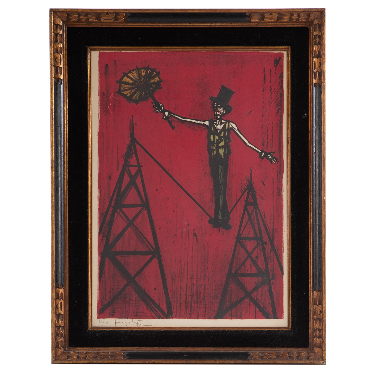 Bernard Buffet | Les Sables d’Olonnes, deux voiliers (1972) | MutualArt