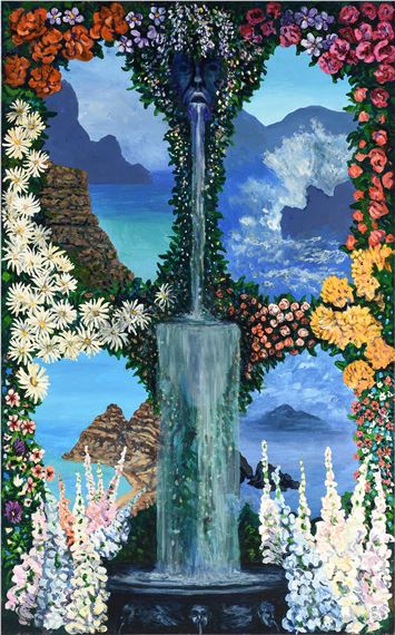 Earl Staley | Grotesquery with Four Landscapes (1986) | MutualArt