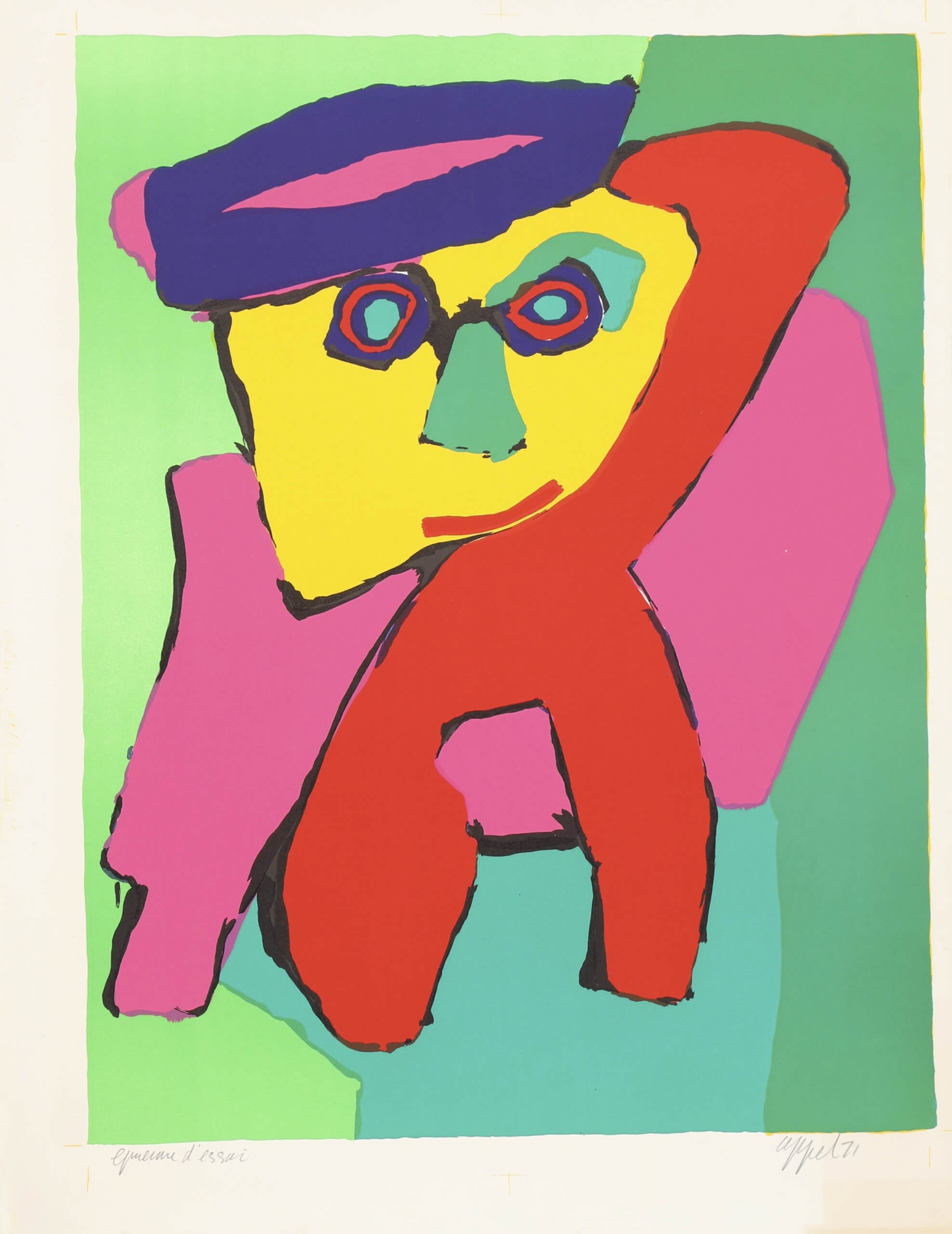 Karel Appel | Composition, (1971) | MutualArt