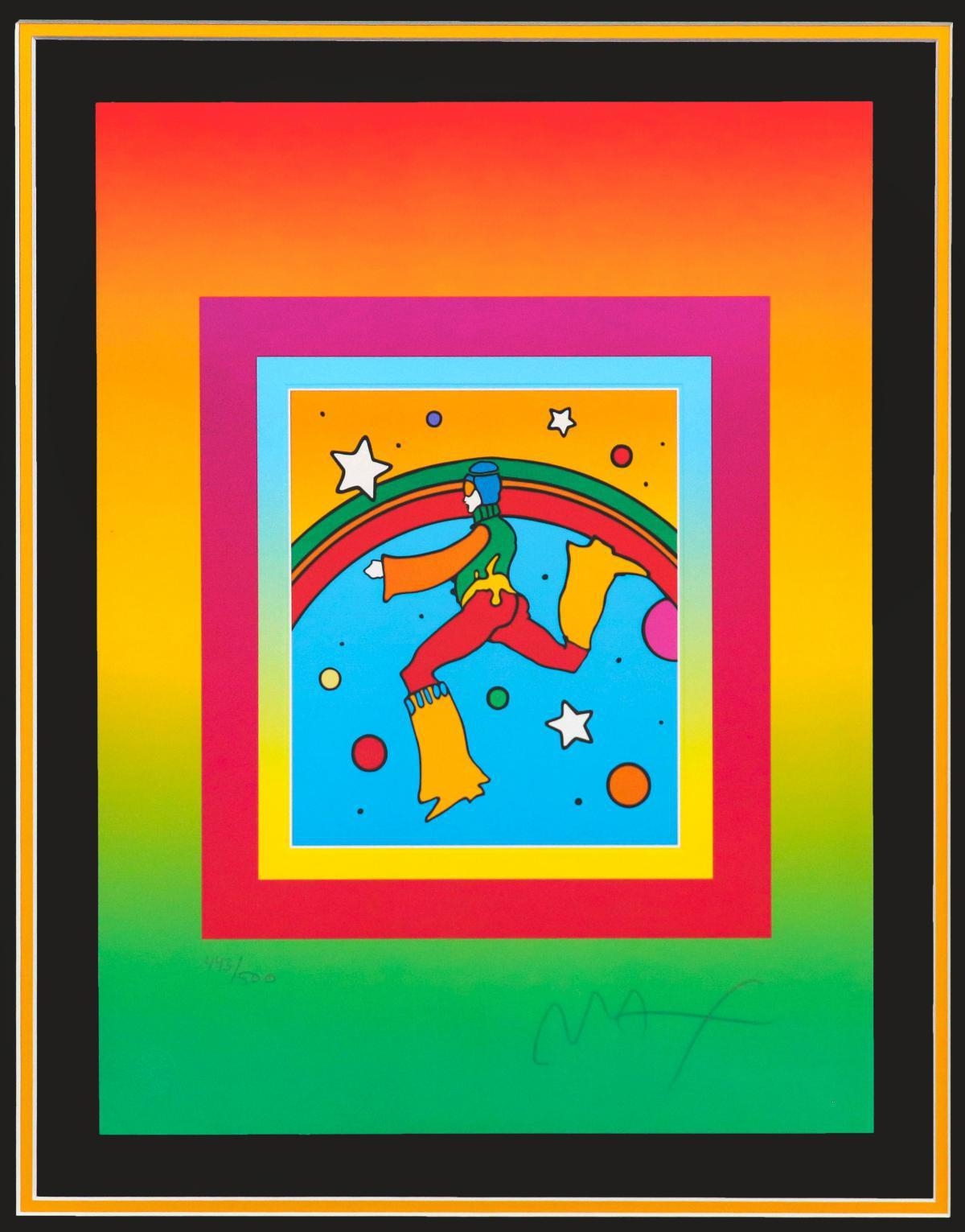 Peter Max | Cosmic Jumper on Blends | MutualArt