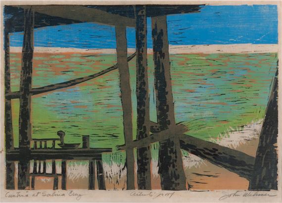 John Wehmer | Cantina at Salina Cruz, circa 1960s (Circa 1960s) | MutualArt