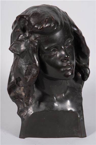 Jean Mich | Portrait Bust of a Young Girl | MutualArt