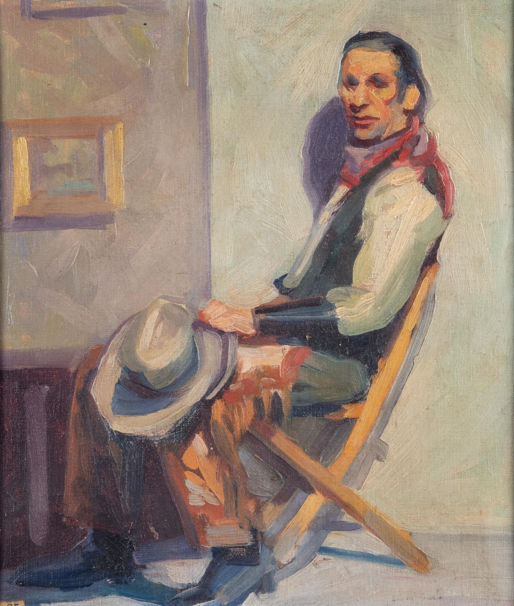 Lillian Caroline Anne Thoele | Portrait of a Man Shown Seated in ...