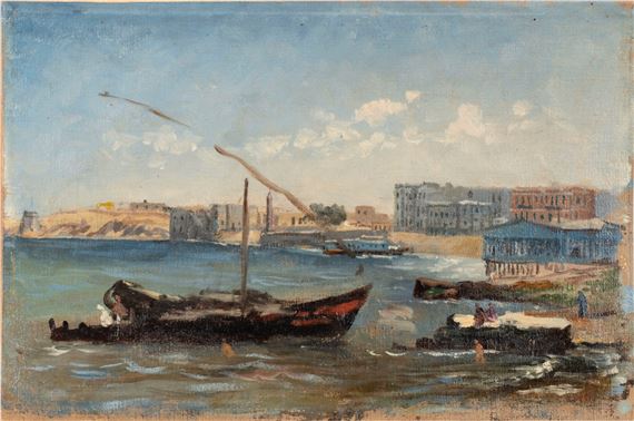 Giuseppe Haimann | Middle Eastern port | MutualArt