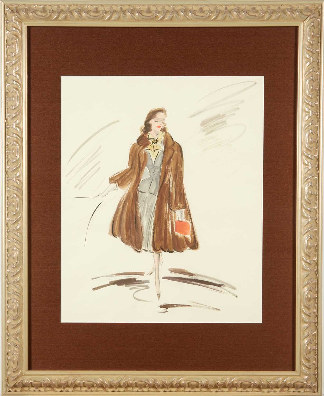 Edith Head | An original sketch for All About Eve (Circa 1950) | MutualArt
