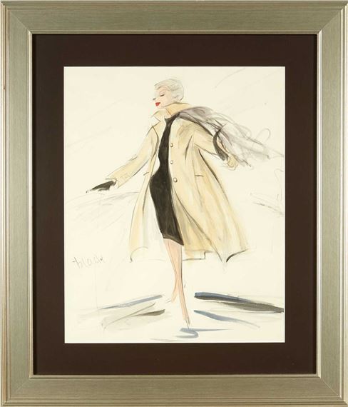 Edith Head | A fine sketch of Kim Novak's iconic outfit in Hitchcock's ...