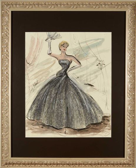 Edith Head | An original costume design for Claire Trevor in Lucy ...