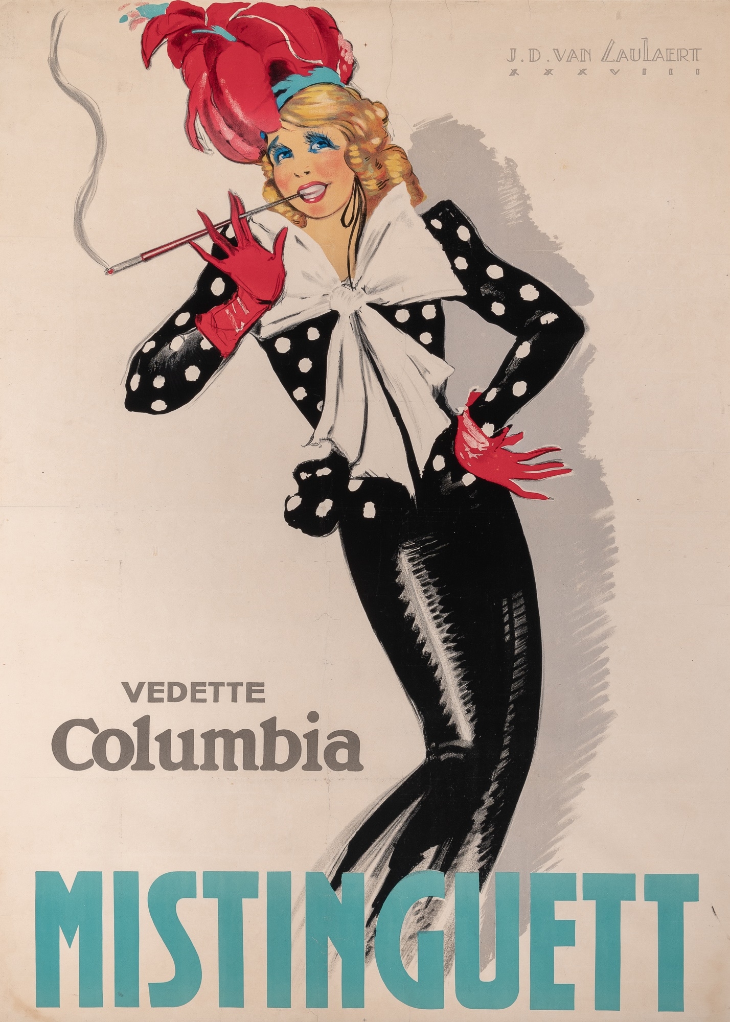 Jean-Dominique van Caulaert | A Mistinguett poster advertising her new ...