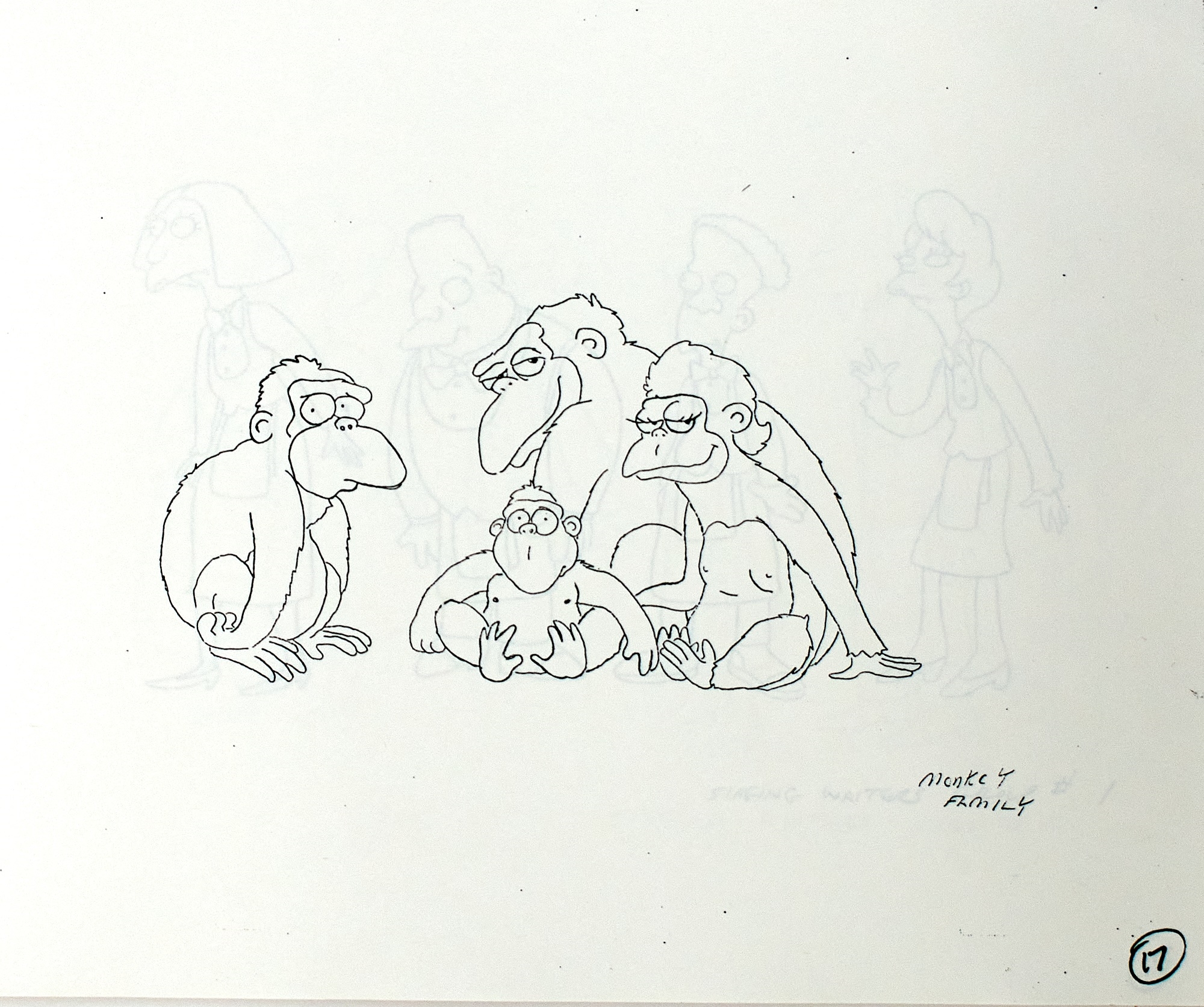 David Silverman | A rare original sketch of Homer Simpson from 1991 ...