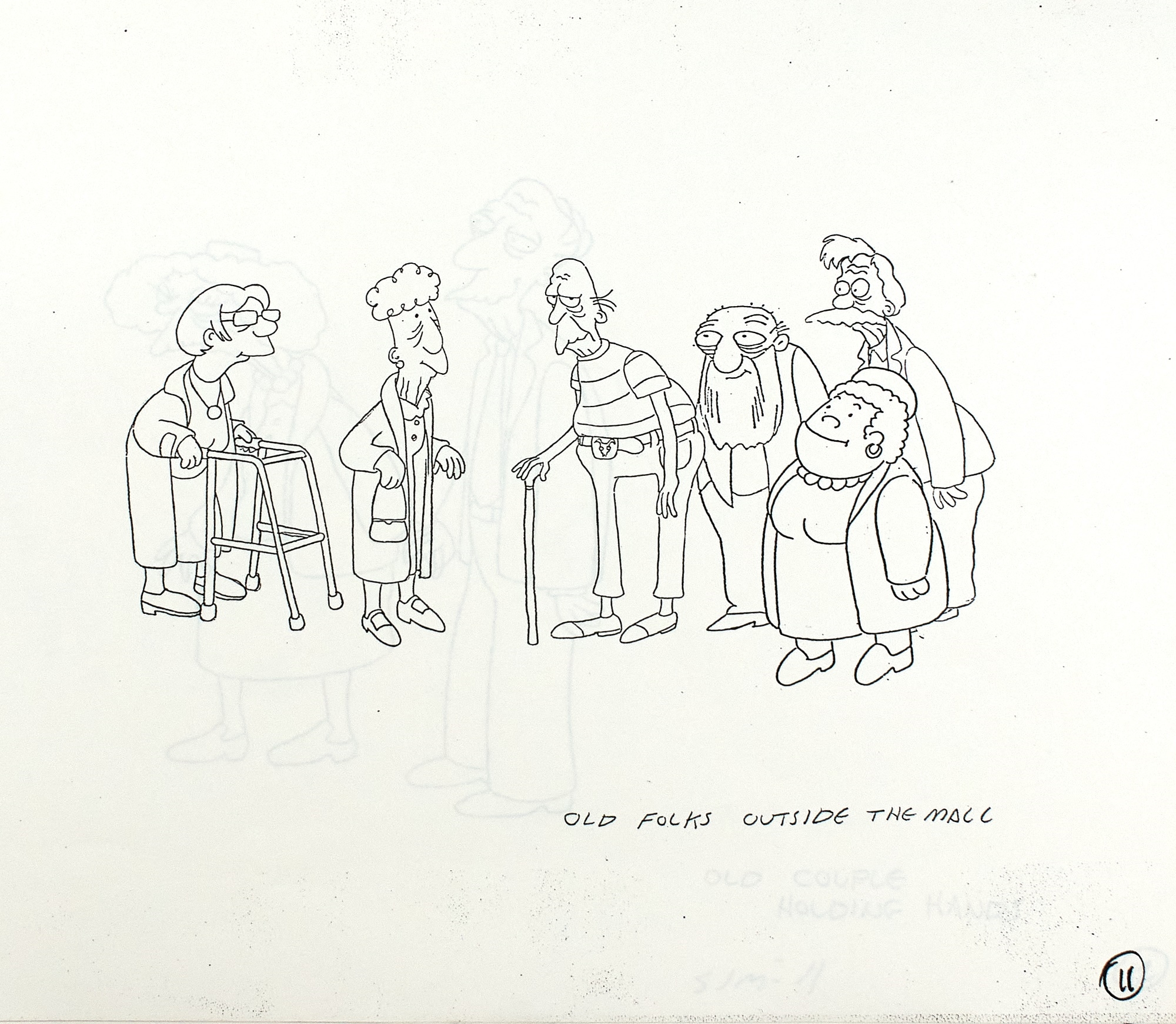 David Silverman | A rare original sketch of Homer Simpson from 1991 ...