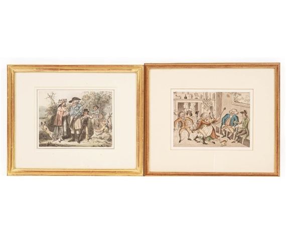 Robert Isaac Cruickshank | England) framed and matted pen & ink and ...